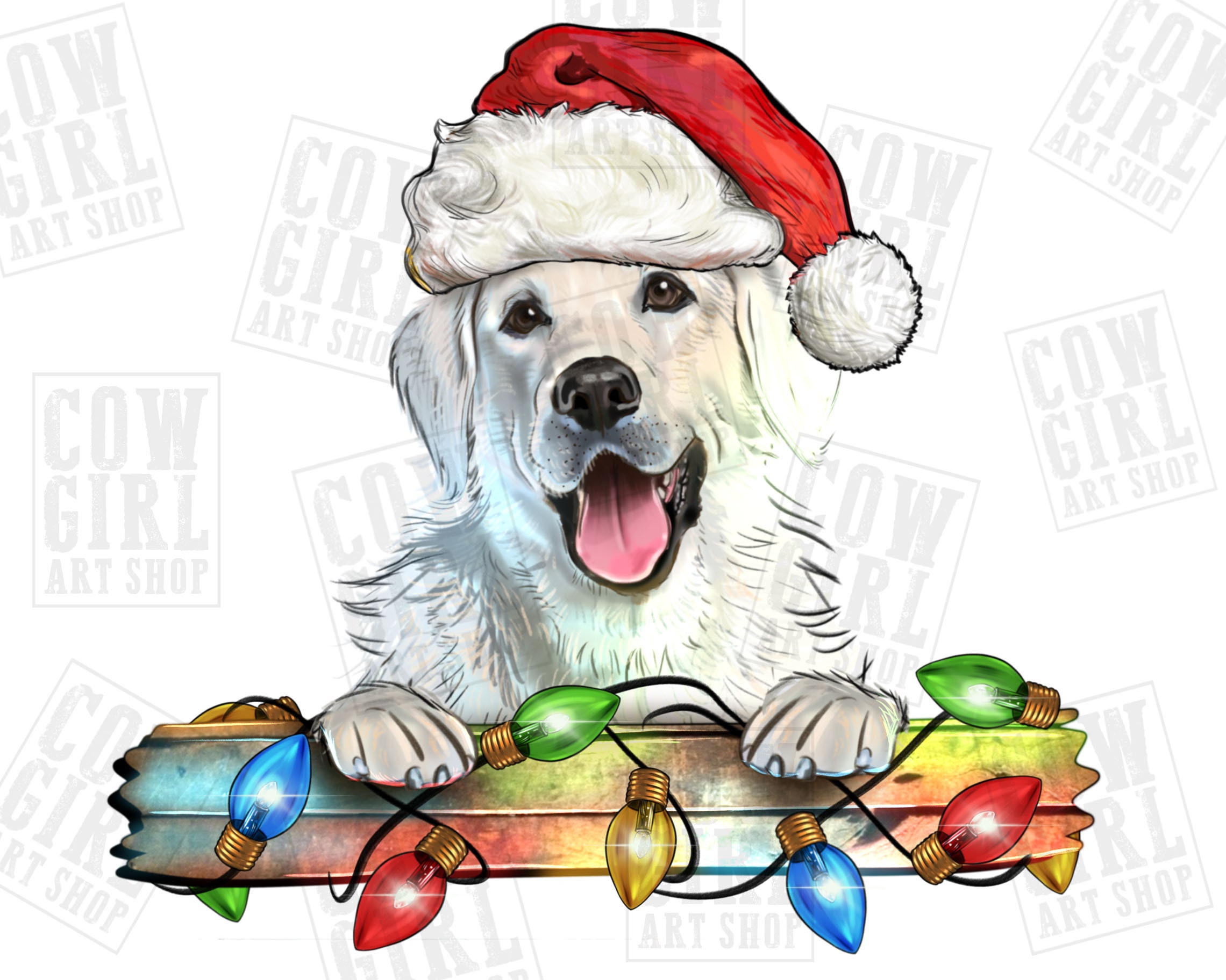 Great Pyrenees Santa Paws Png Design Bundle Christmas Png - Etsy
