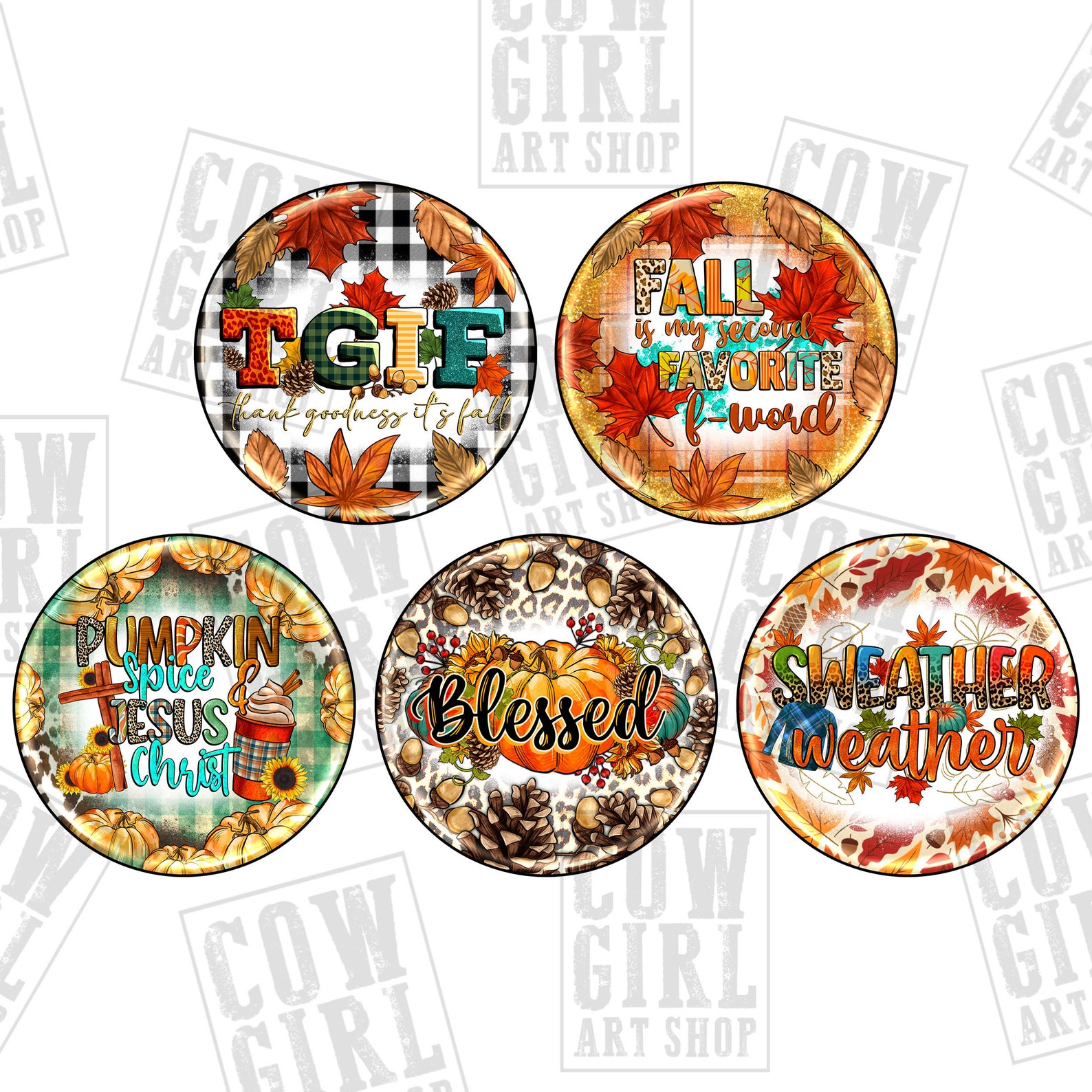 Fall Car Coaster Png Sublimation Design Bundle, Hello Fall Png, Autumn ...