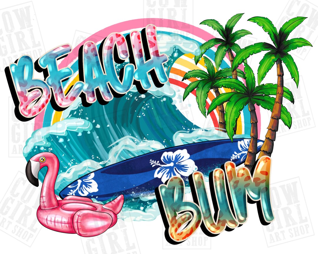 Beach Bum Png Sublimation Design Download, Summer Vibes Png, Summer ...