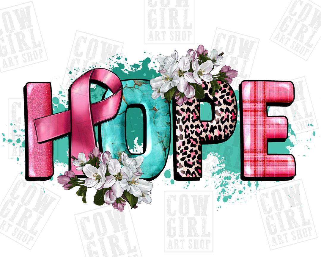 Hope Cancer Awareness Png Sublimation Design Download, Breast Cancer ...