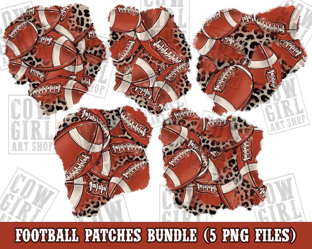 Football Patches Png Sublimation Design Bundle, Football Bundle Png ...