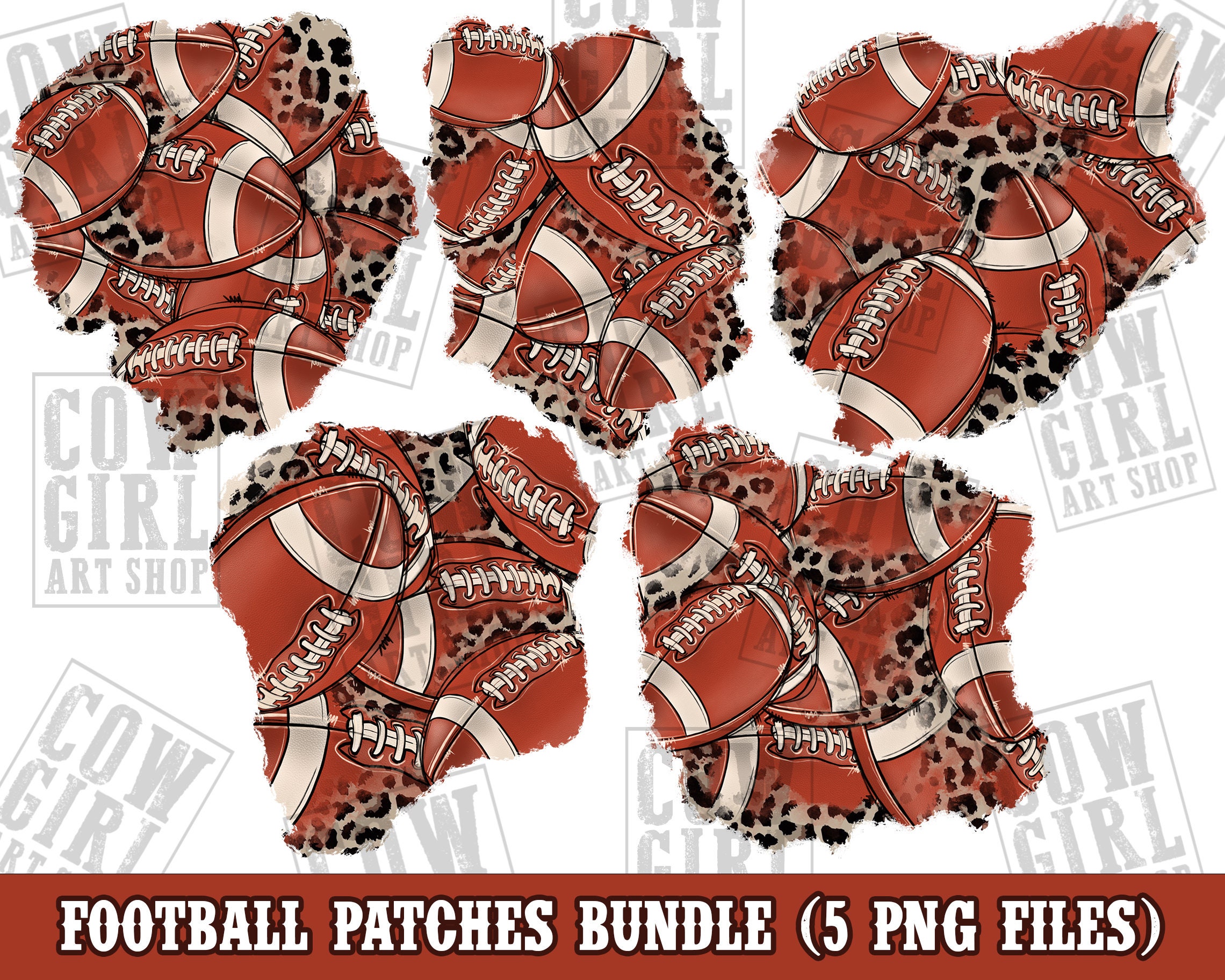 Football Patches Png Sublimation Design Bundle Football - Etsy