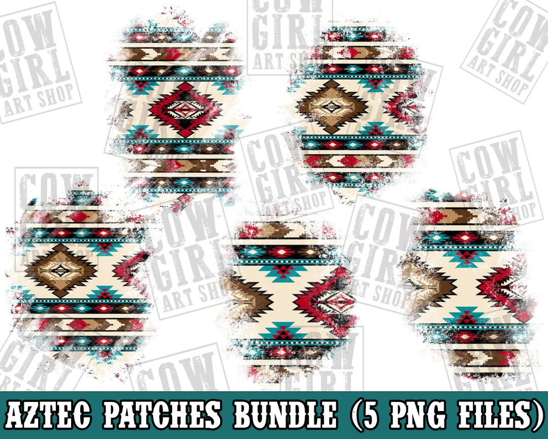 Aztec Patches Png Sublimation Design Bundle, Western Patches Png, Aztec ...