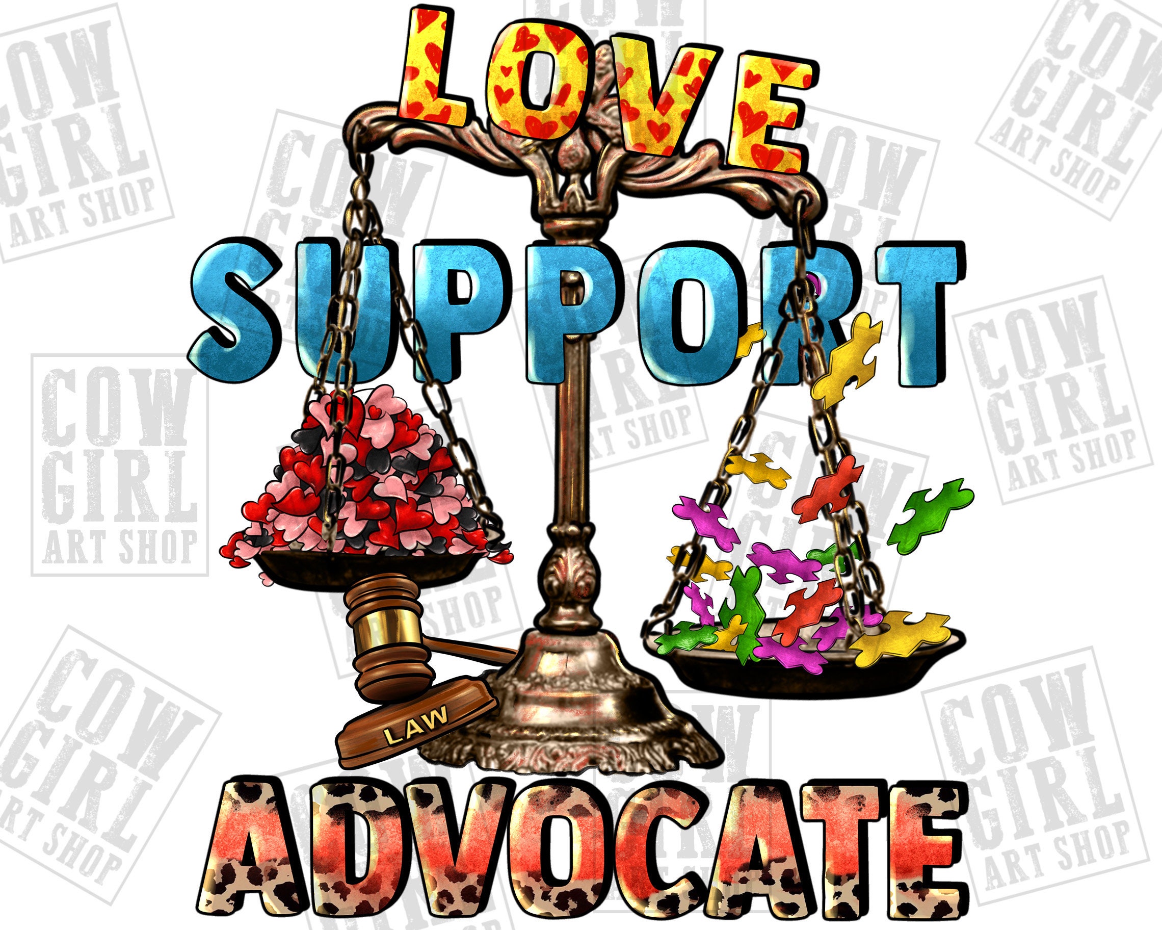Love Support Advocate Png Sublimation Design Download, Autism Awareness ...