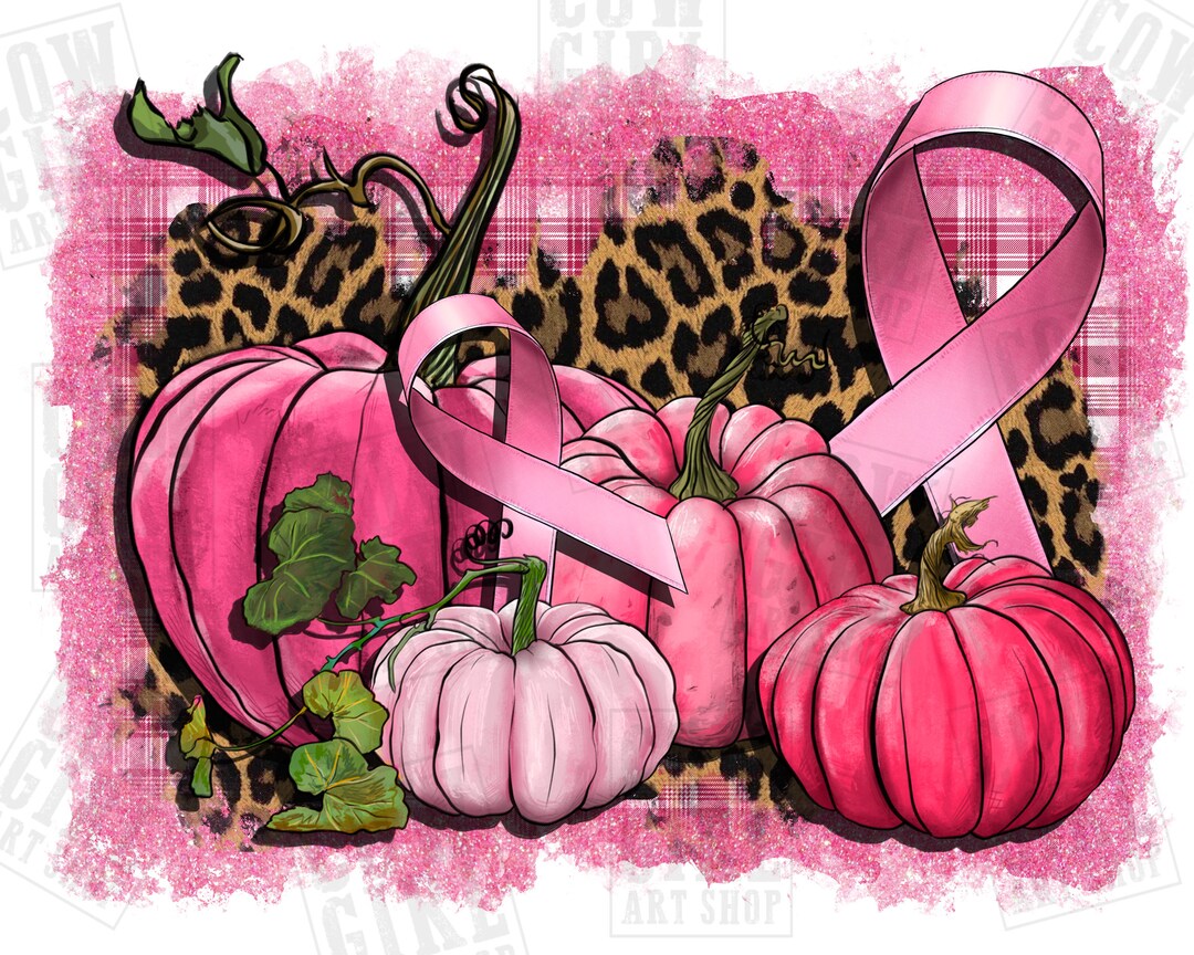 Cancer Pumpkins Png Sublimation Design Download, Breast Cancer Png ...
