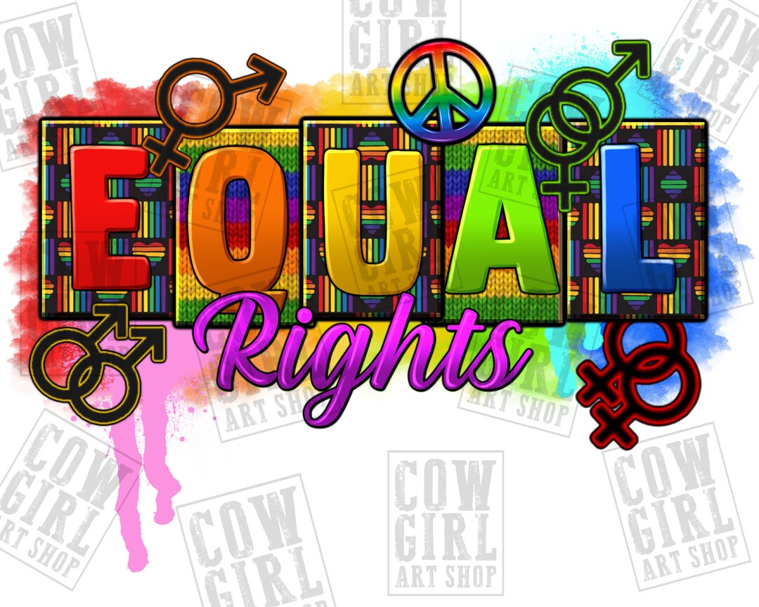 Equal Rights Png Sublimation Design Download, LGBTQ+ Png, Love is Love ...