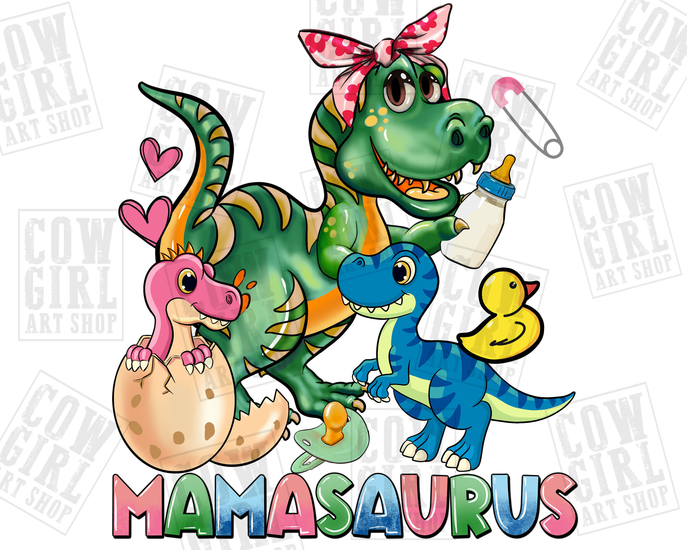 T-rex Mama Saurus Png Sublimation Design Download, T-rex Dinosaur Png ...