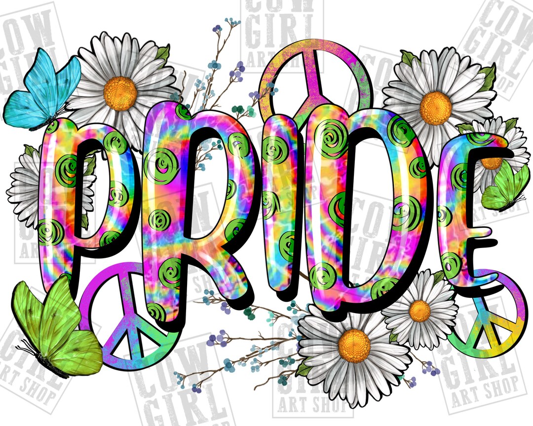 Hippie Pride Png Sublimation Design Download, LGBTQ+ Png, Love is Love ...