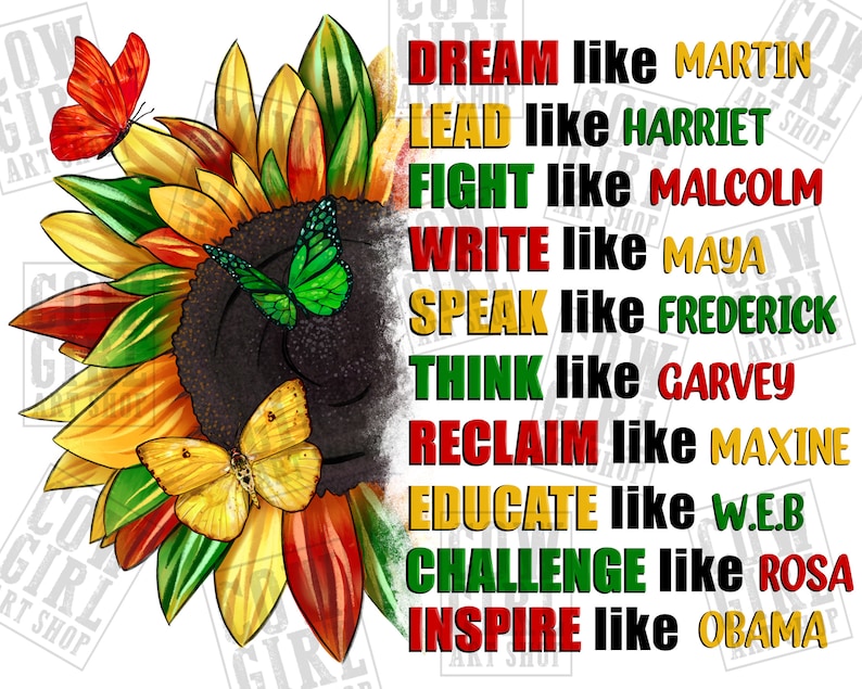Dream Like Martin Juneteenth Png Sublimation Design Download ...