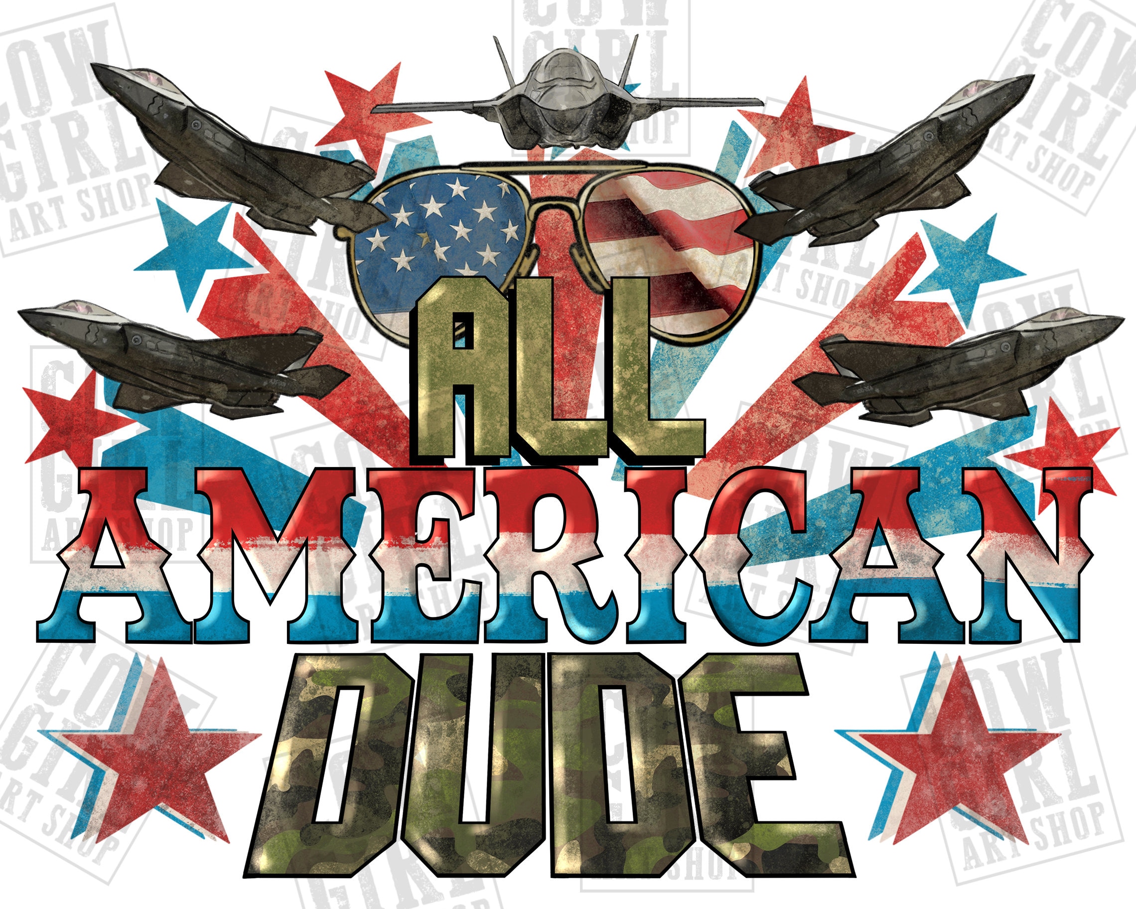 All American Dude 4th of July Png Sublimation Design Download - Etsy