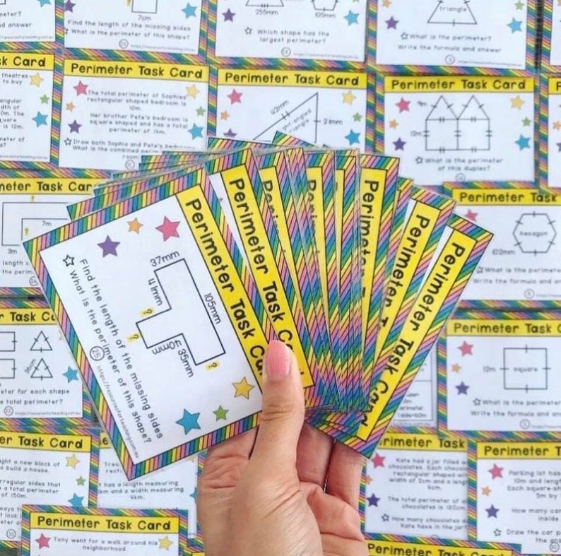 Perimeter Task Cards for Year 4, 5 & 6 Students - Etsy