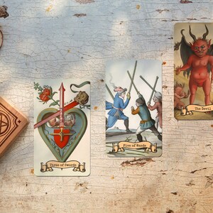 Vintage Tarot Deck Vintage Tarot Cards Old Tarot Deck Old - Etsy Canada