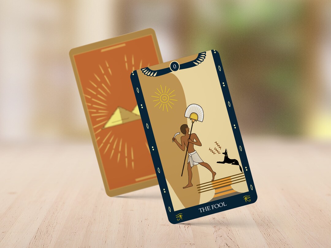 Egyptian Tarot Cards, Egyptian Tarot Deck, Gold Tarot Deck, Full Tarot ...