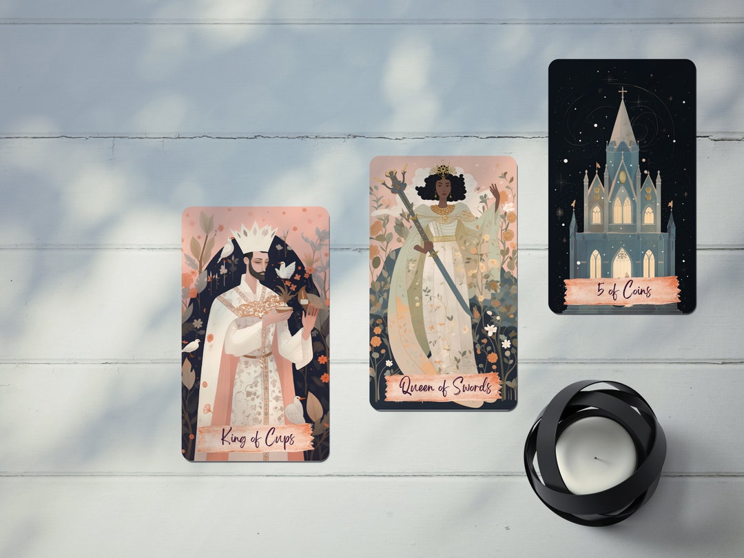 Modern Tarot Deck, Pastel Tarot Deck, Drawn Tarot Cards, Watercolor ...