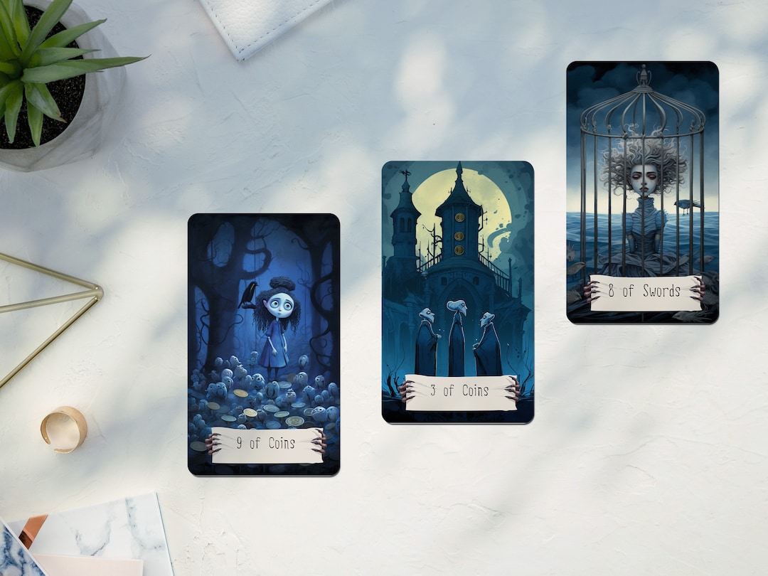 Gloomy Tarot Cards, Indie Tarot Deck, RSW Based Deck, Tarot Deck With ...