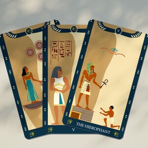 Gold Tarot Deck, Egyptian Tarot Cards, Egyptian Tarot Deck, Full Tarot ...