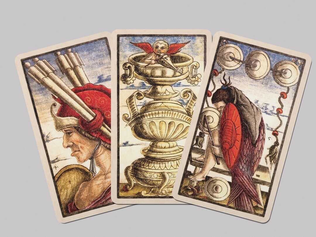 Vintage Tarot Deck, Sola Busca Tarot, Italian Tarot Deck, Ancient Tarot ...