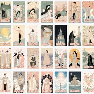 Modern Tarot Deck, Pastel Tarot Deck, Drawn Tarot Cards, Watercolor ...