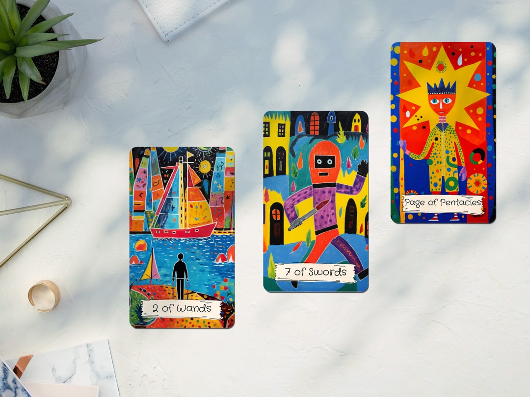 Contemporary Tarot, Naive Tarot Deck, Vibrant Tarot Cards, Modern Tarot ...