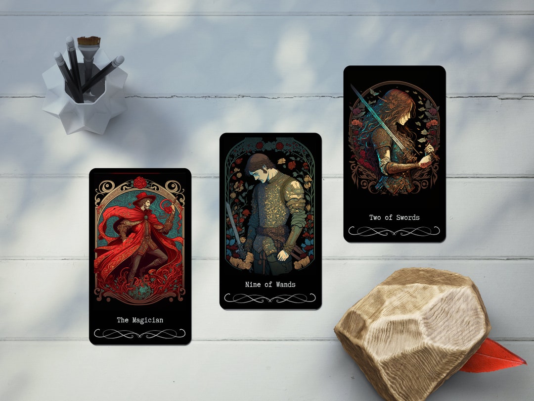 Art Nouveau Tarot Cards, Indie Tarot Deck, RSW Based Deck, Tarot Deck ...