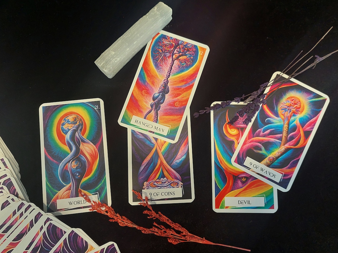Beginner Tarot Deck Tarot Deck With Guidebook Colorful Tarot - Etsy ...