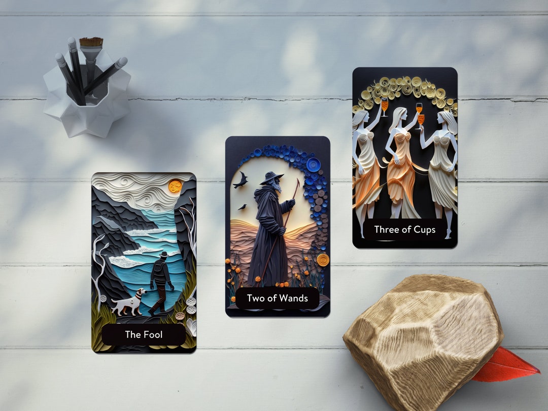 Ornamented Tarot Deck, Rainbow Tarot Cards, Indie Tarot Deck, RSW Based ...