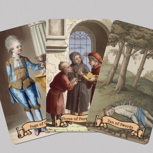 Old Tarot Cards, Vintage Tarot Deck, Vintage Tarot Cards, Old Tarot ...