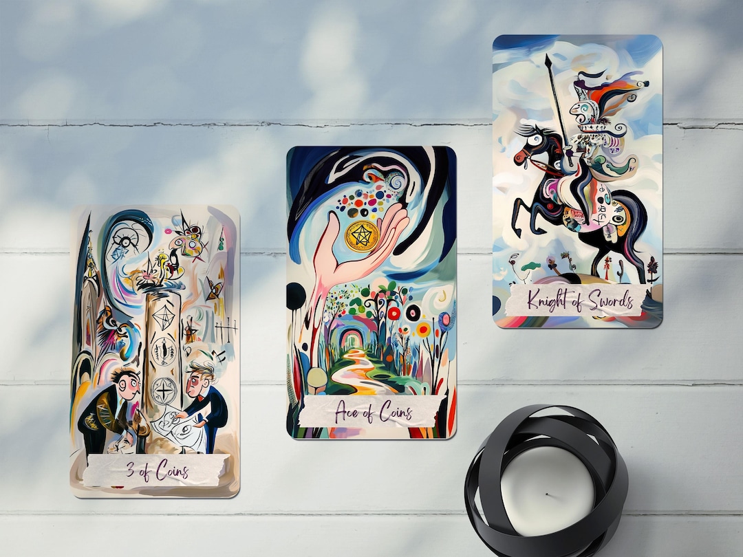 Artistic Doodle Tarot Cards, Hand-illustrated Doodle Tarot Deck ...