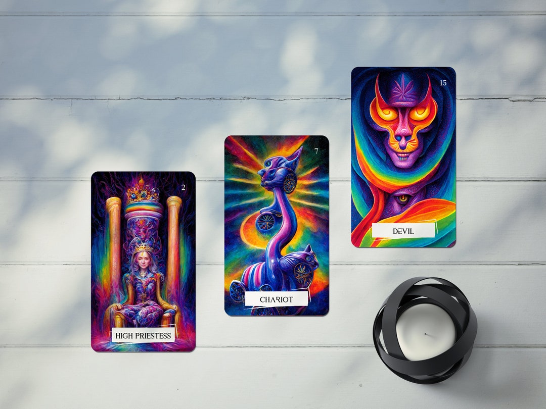 Beginner Tarot Deck Tarot Deck With Guidebook Colorful Tarot - Etsy ...