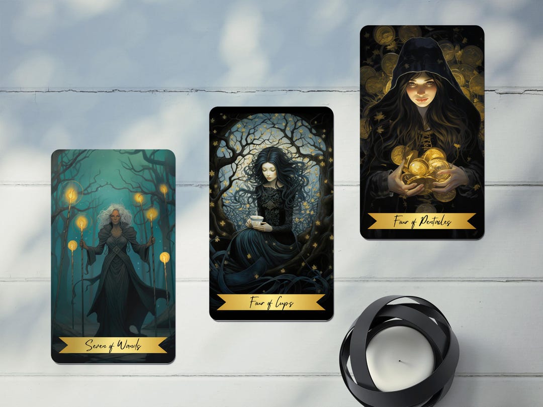 Illuminated Witch Tarot Cards, Witchcraft-inspired Tarot Deck With ...