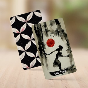 Vintage Tarot Deck, Japanese Art Deck, Tarot Cards, Sumie Art, Tarot ...