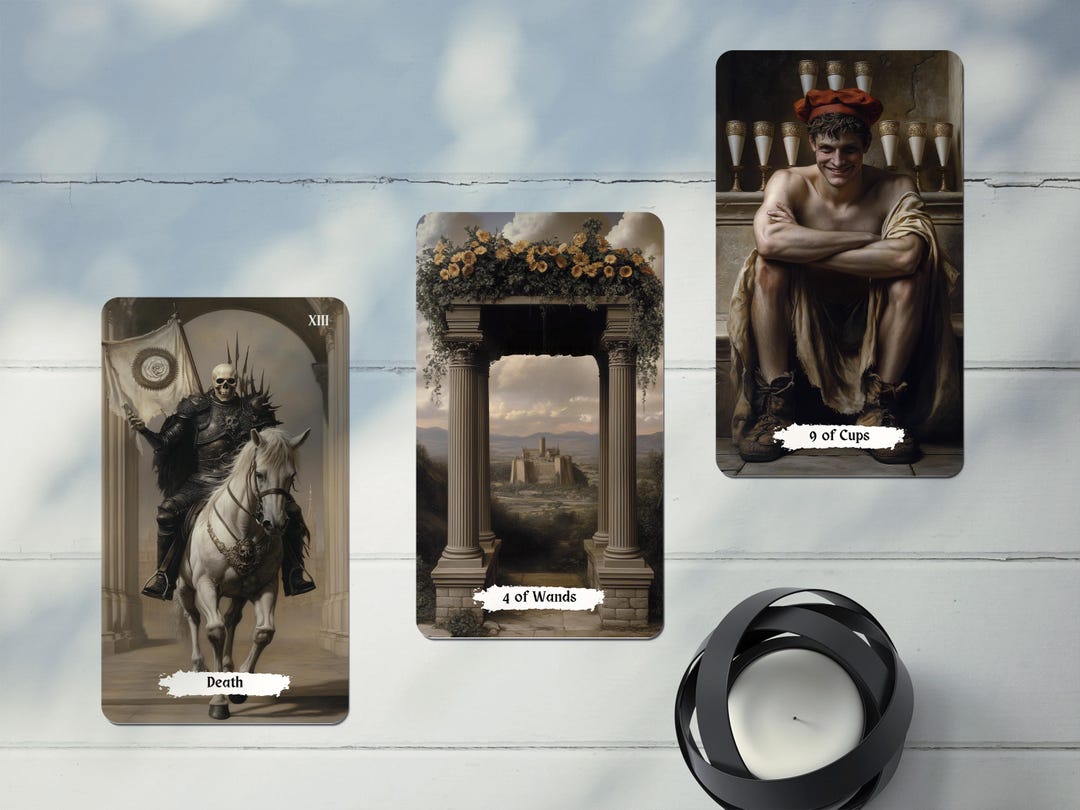 Gothic Tarot Cards, Full Tarot Deck, Gothic Gift, Major Arcana, Minor ...