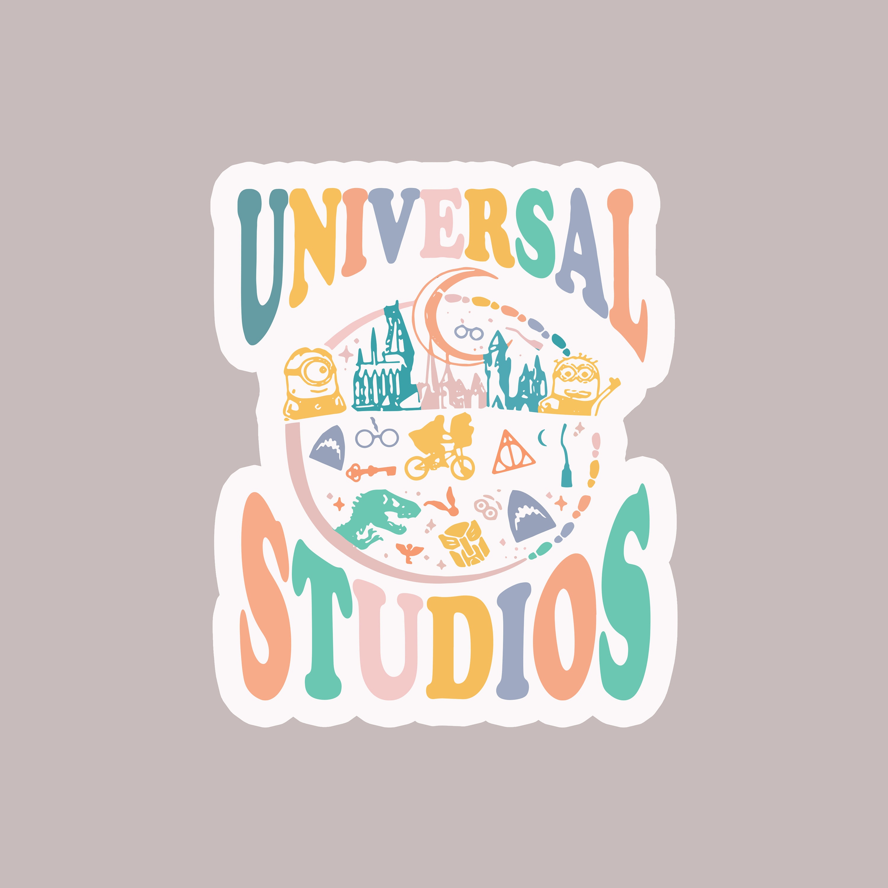 Universal Studios Sticker, Universal Stickers, Universal Orlando ...