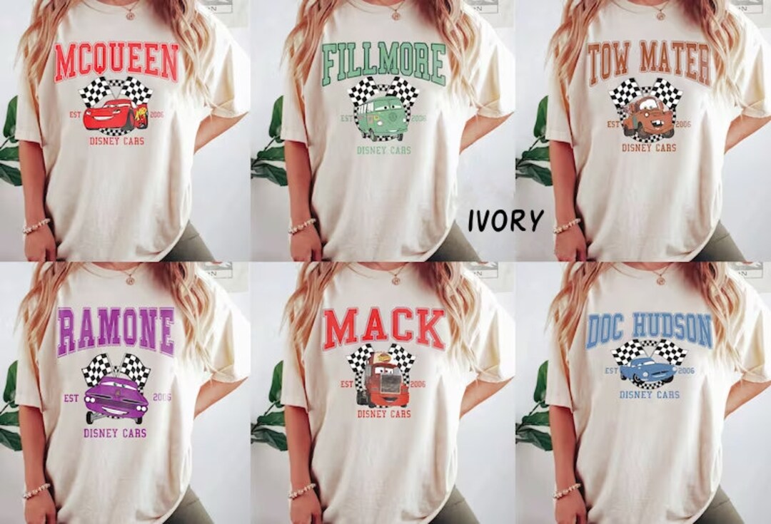 Comfort Colors Disney Cars Shirt, Vintage Lightning Mcqueen Shirts ...