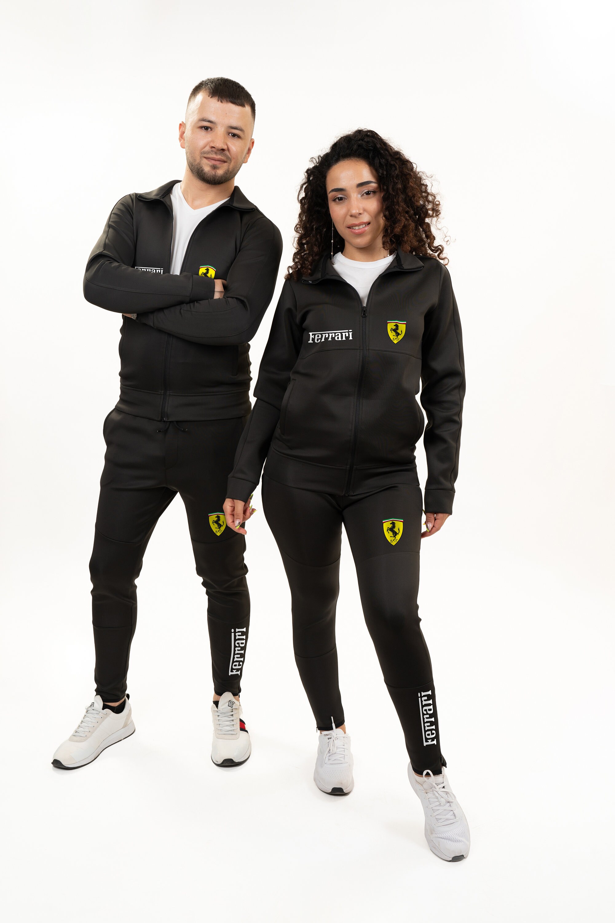 FERRARI Trendy Tracksuit Leisure Tracksuit Black Track