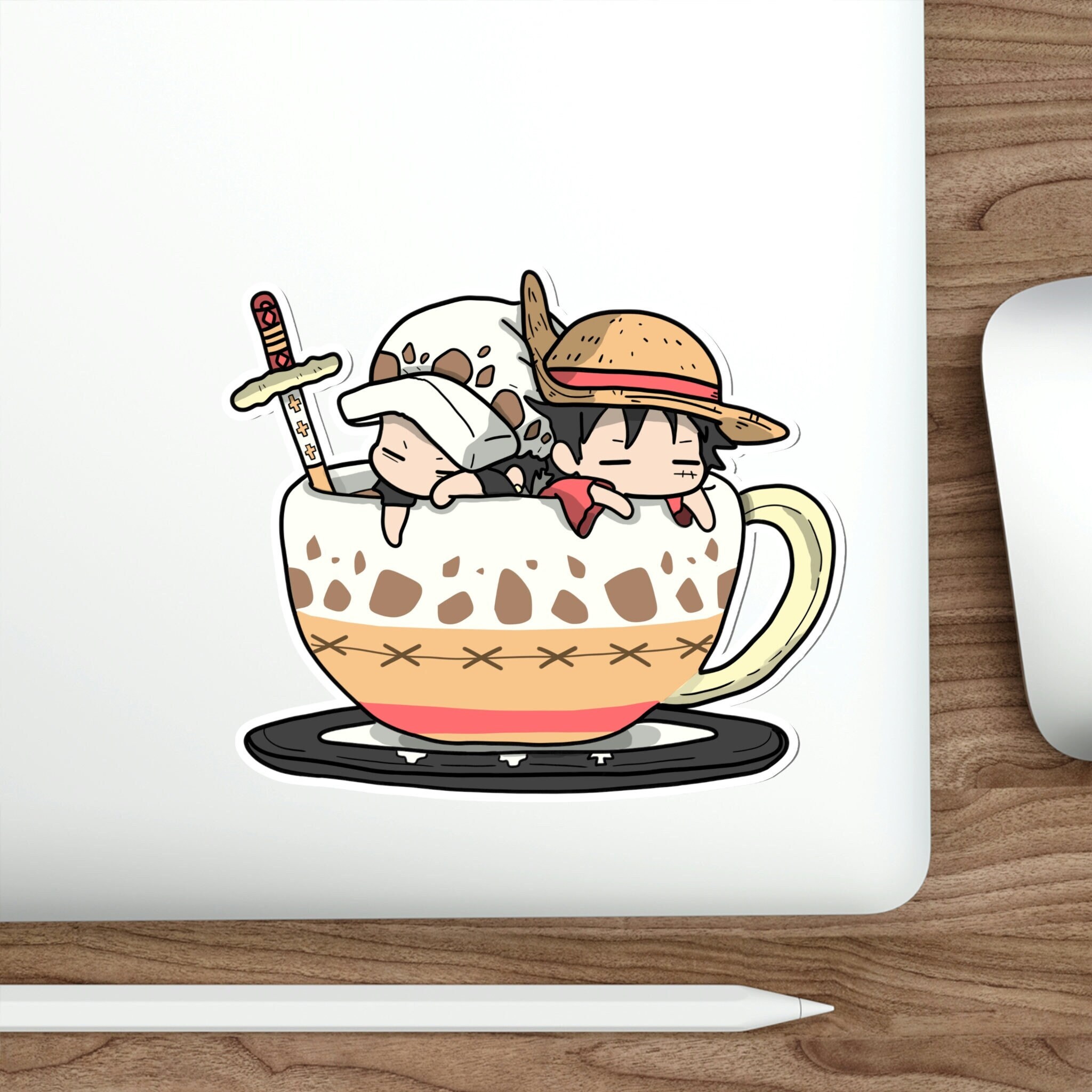 Anime Car Decal Chibi Anime Stickers of One Piece Anime - Etsy