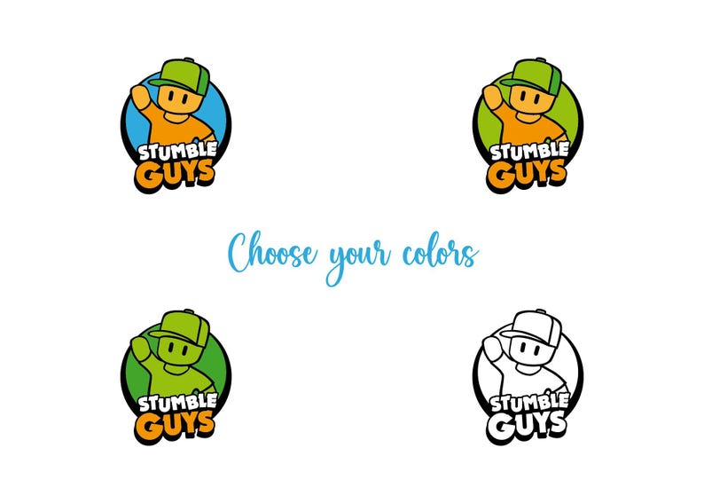 Stumble Guys Svg File for Cutting Machine (7 Layers) - Etsy UK