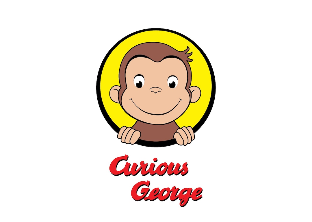 Curious George Layered Svg Digital File for Cutting Machine (6 Colors ...
