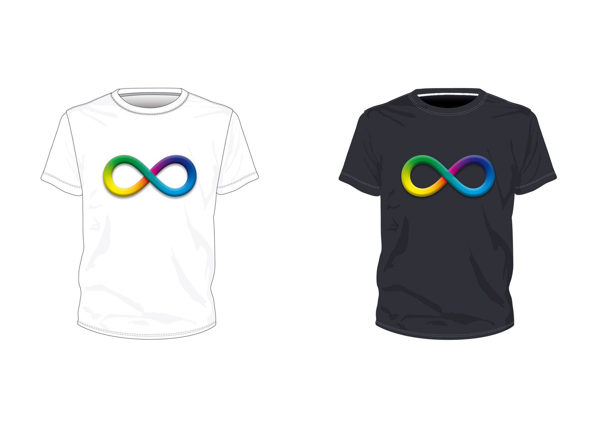 Infinity Rainbow Printable Digital Art high Resolution for - Etsy