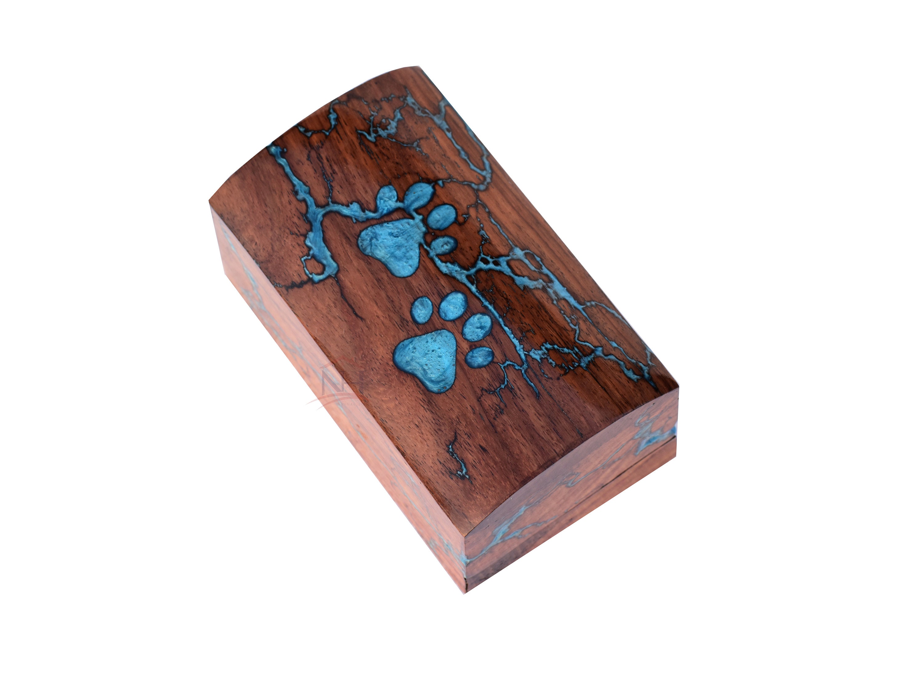 Lichtenberg Figure Resin Urn Wooden Urn Box Cremation Urn for Ashes Dog ...