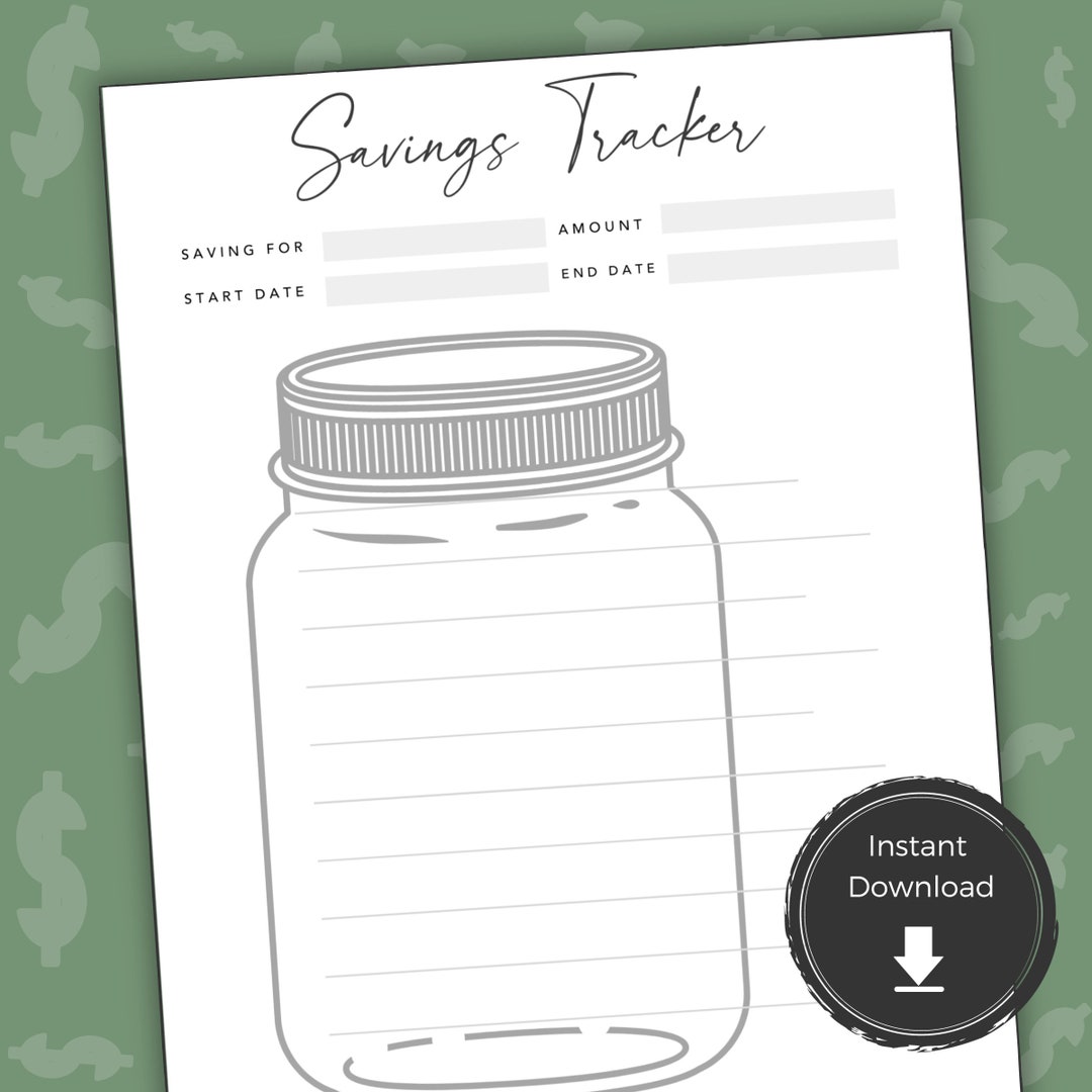 Money Savings Challenge Printable, Large, Mini or Small Savings ...