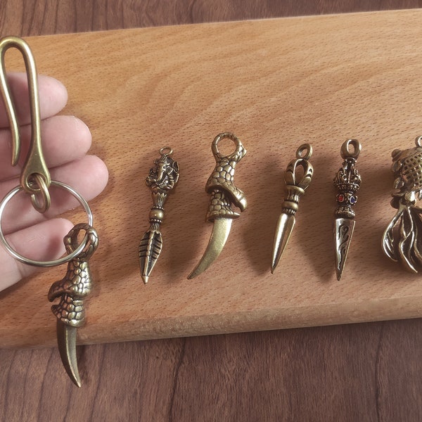 Brass Keychain - Etsy