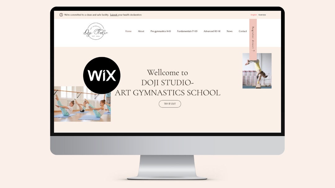Activity School Wix website Template (multilingual) With Clean and ...