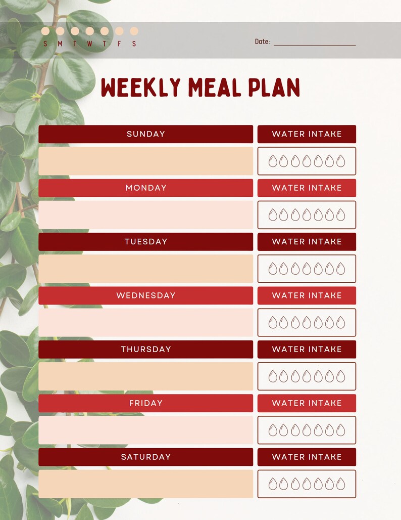 Digital Meal Planner, Printable, Recipe, Groceries Planner ...