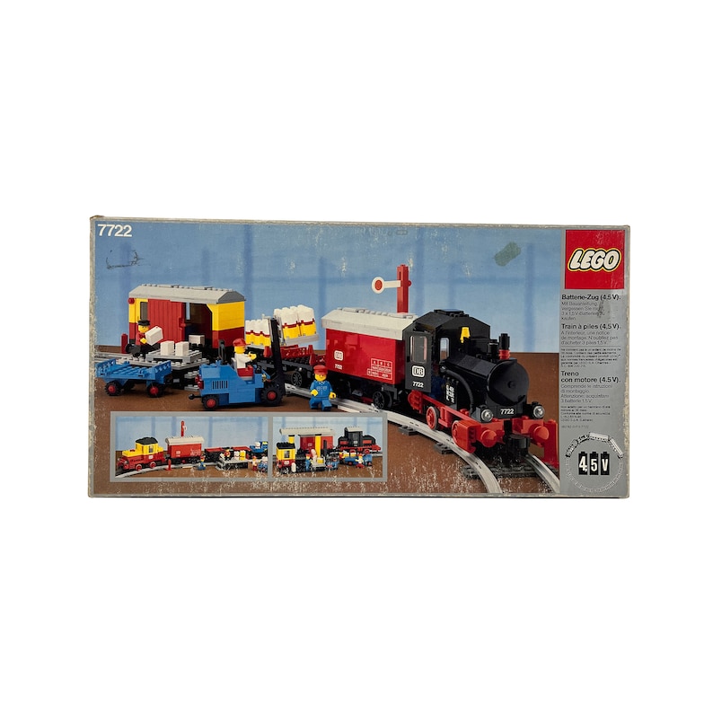 Lego 45V Train Set 7722-1 From 1985 steam Cargo - Etsy