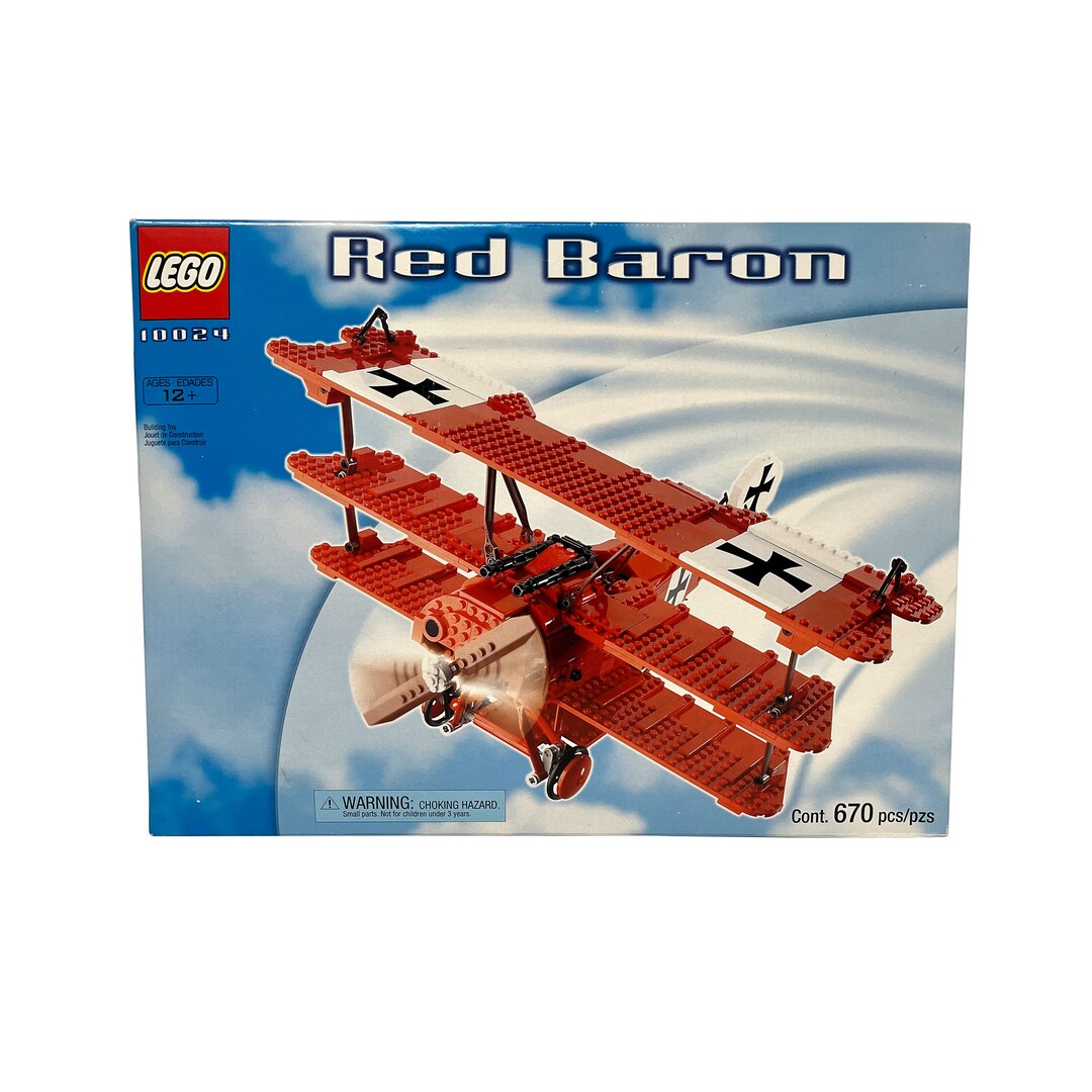 Lego Sculptures Set 10024-1 From 2002 red Baron Airplane NEW and Sealed ...