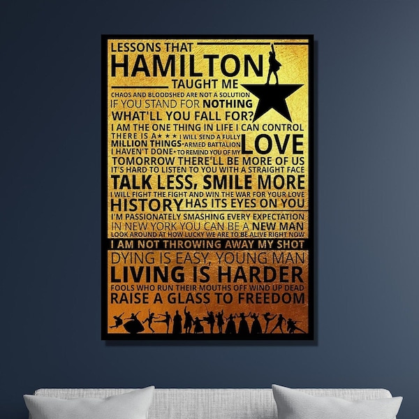 Hamilton Musical Poster - Etsy