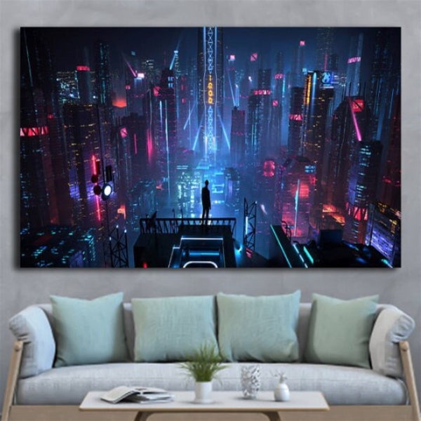 Cyberpunk Wall Art - Etsy