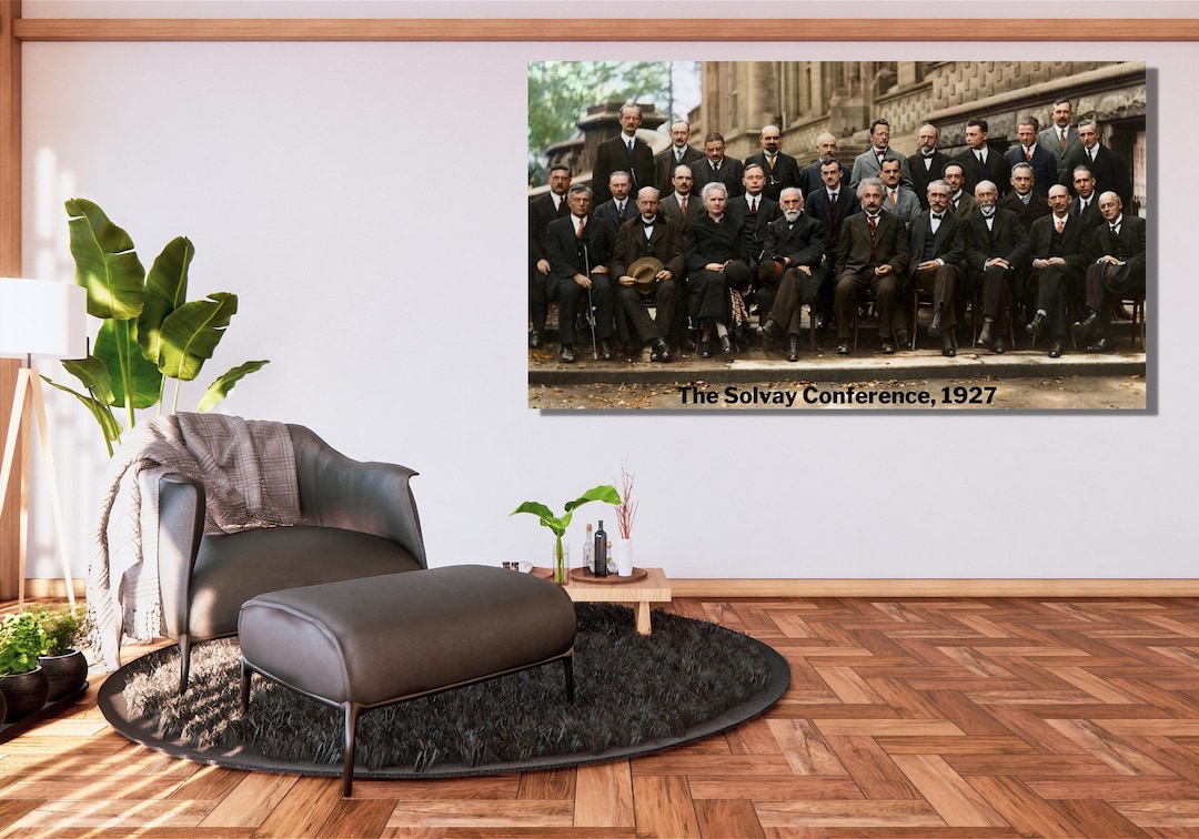 The Solvay Conference 1927 Canvas Wall Art Design, Fifth Solvay ...