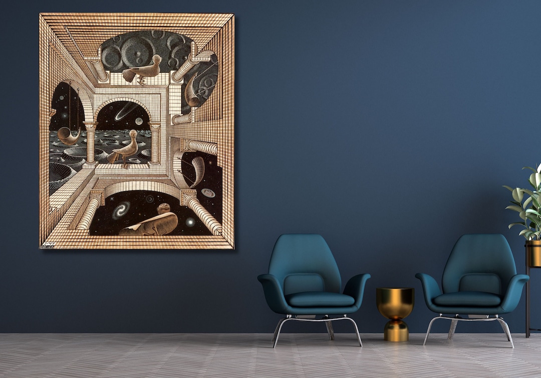Another World Escher Poster Art Print 1947 Imp-art Maurits Cornelis ...